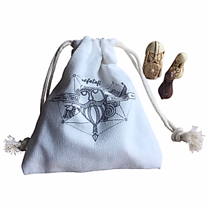 Hnefatafl - The Viking Game - Includes Uniquely Designed Cotton Drawstring Pouch/Bag for Playing Pieces