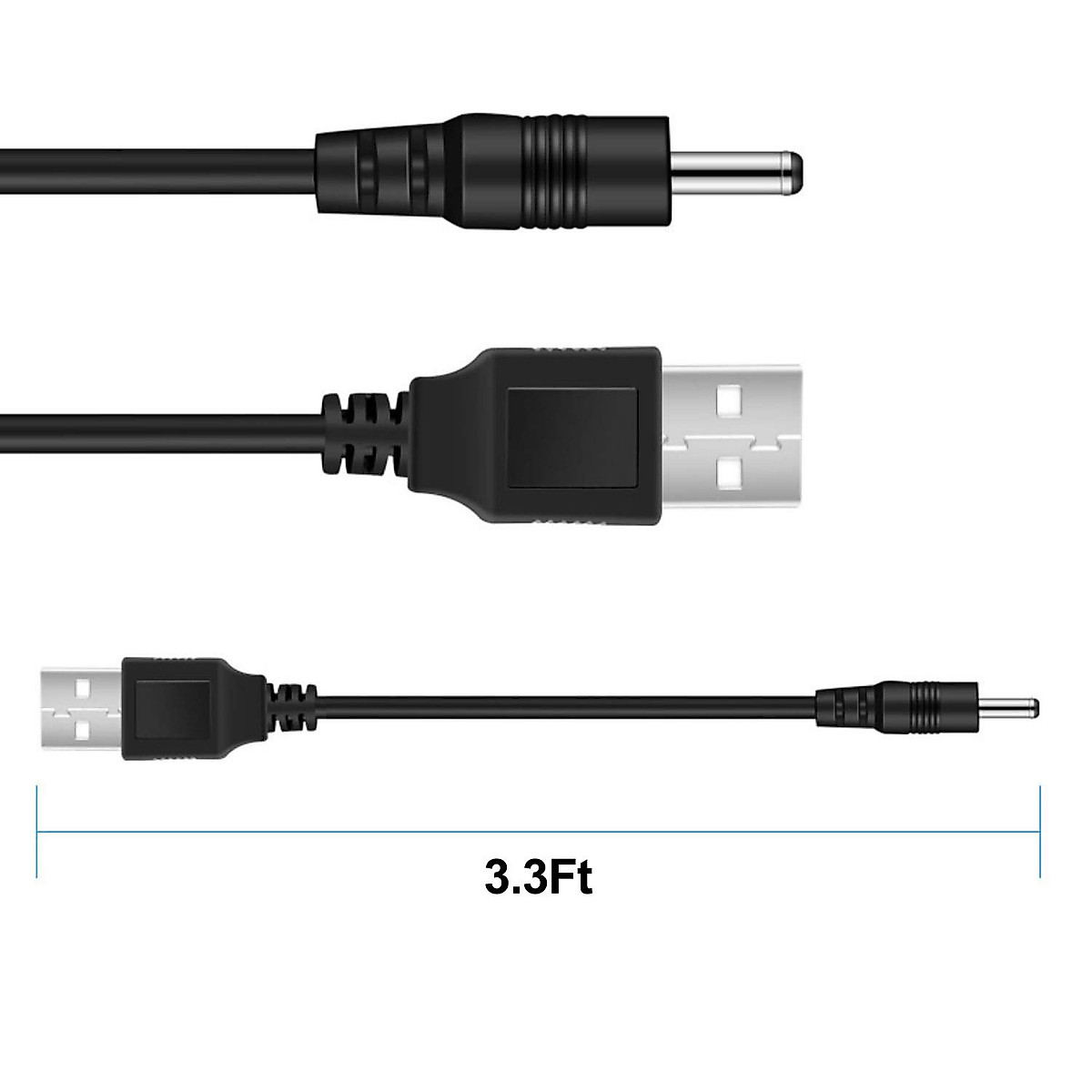 Replacement Charger Cable Fit for Fairywill Sonic Electric Toothbrush: FW-917 SG-508 FW-508 FW-507 FW508 FW507 D1 D3 D7 D8 E6 E10 E11 P11 Plus Pro 2001 Kids TB-508 TB-507 Charging Power Supply Cord