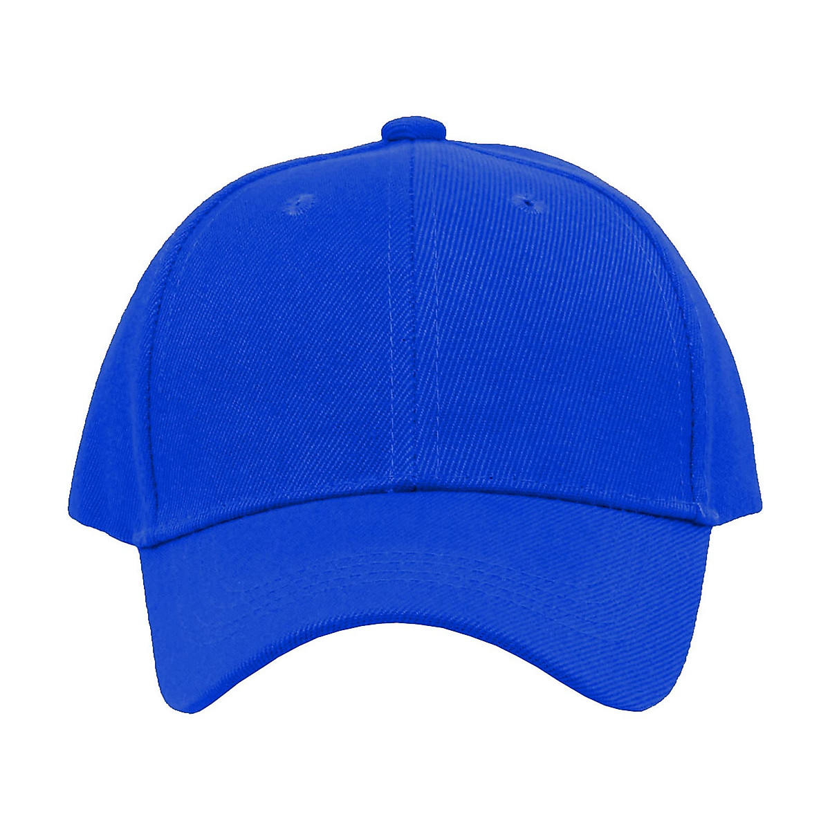 TopHeadwear Blank Kids Youth Baseball Adjustable Hook and Loop Closure Hat Royal Blue