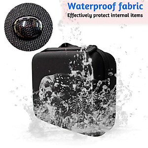 JJYHEHOT Battery Organizer Storage Bag, Safe Neat Shockproof Hard Portable Batteries Case, Holds 40 AA and AAA Batteries with Mesh Pocket for Chargers