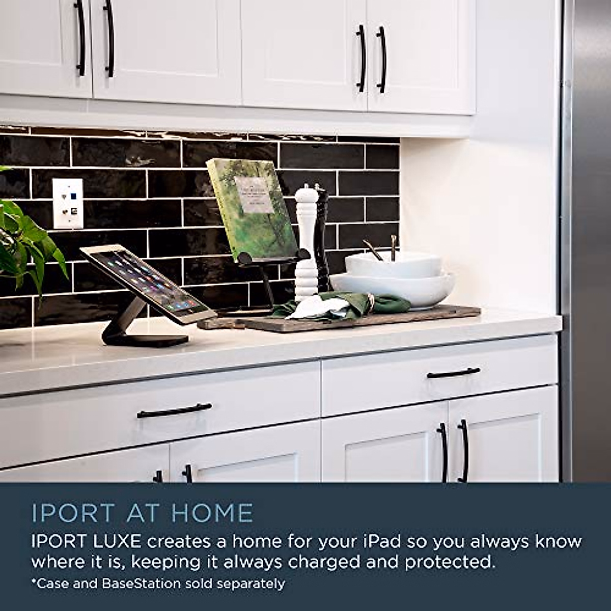 iPort Luxe (LuxePort) Case iPad Case - Compatible with iPad 9.7 6th gen, iPad 9.7 5th gen, iPad Pro 9.7, iPad Air 2, and iPad Air - Black, (71012)