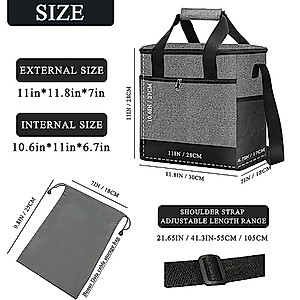 Projector Bag, Projector Case with Cable Storage Bag Large Capacity with Adjustable Strap & Handles Front Pocket & Double Side Pocket Projector Travel Carrying Bag Compatible with Most Projectors