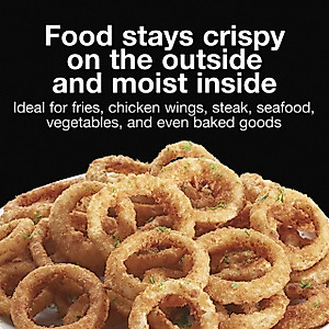 Proctor Silex 5.8 QT Air Fryer Oven with Temperature Control, 60 Min Timer, Non Stick Basket, 1700W, Black (35060)