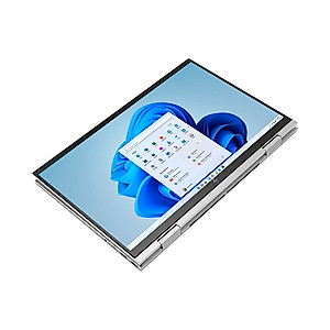 HP Envy x360 2-in-1 15.6" FHD Touchscreen Laptop, Intel Core i5-1135G7, 16GB DDR4 RAM, 512GB PCIe SSD, Backlit Keyboard, Intel Iris Xe Graphics, Webcam, Windows 11, Silver, 32GB Hotface USB Card