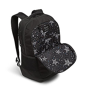 Vera Bradley womens Recycled Lighten Up Reactive Grand Backpack Bookbag, Black, One Size US