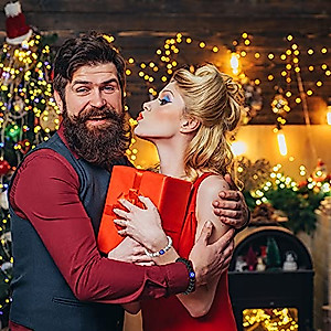 Hicarer 2 Pieces Couple Bracelets Mutual Relationship Bracelets 7 Knot Rope Braided Bracelets Adjustable Matching Pinky Promise Bracelets Graduation Teacher Gift(Yin Yang Style)