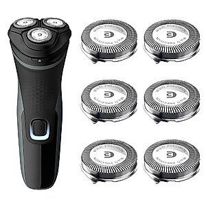 tuokiy SH30 Replacement Heads for Philips Norelco Shaver 3800, Compatible with Norelco Shaver Series 3000, 2000, 1000 and S738 Click and Style