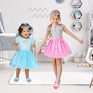 Princess Dress Up Clothes and Jewelry Boutique, Toys for Little Girls, Princess Costumes Gifts with Shoes, Dresses, Tiara, Necklaces, Gift Set for Toddler Girls Age 3 4 5 6 7 Years Old