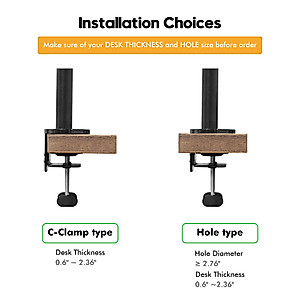 Viozon Monitor and Laptop Mount, 3-in-1 Adjustable Triple Monitor Arm Desk Mounts, Dual Desk Arm Stand/Holder for 17 to 27 Inch LCD Computer Screens, Extra Tray Fits 12 to 17 inch Laptops (OL-10T-B)