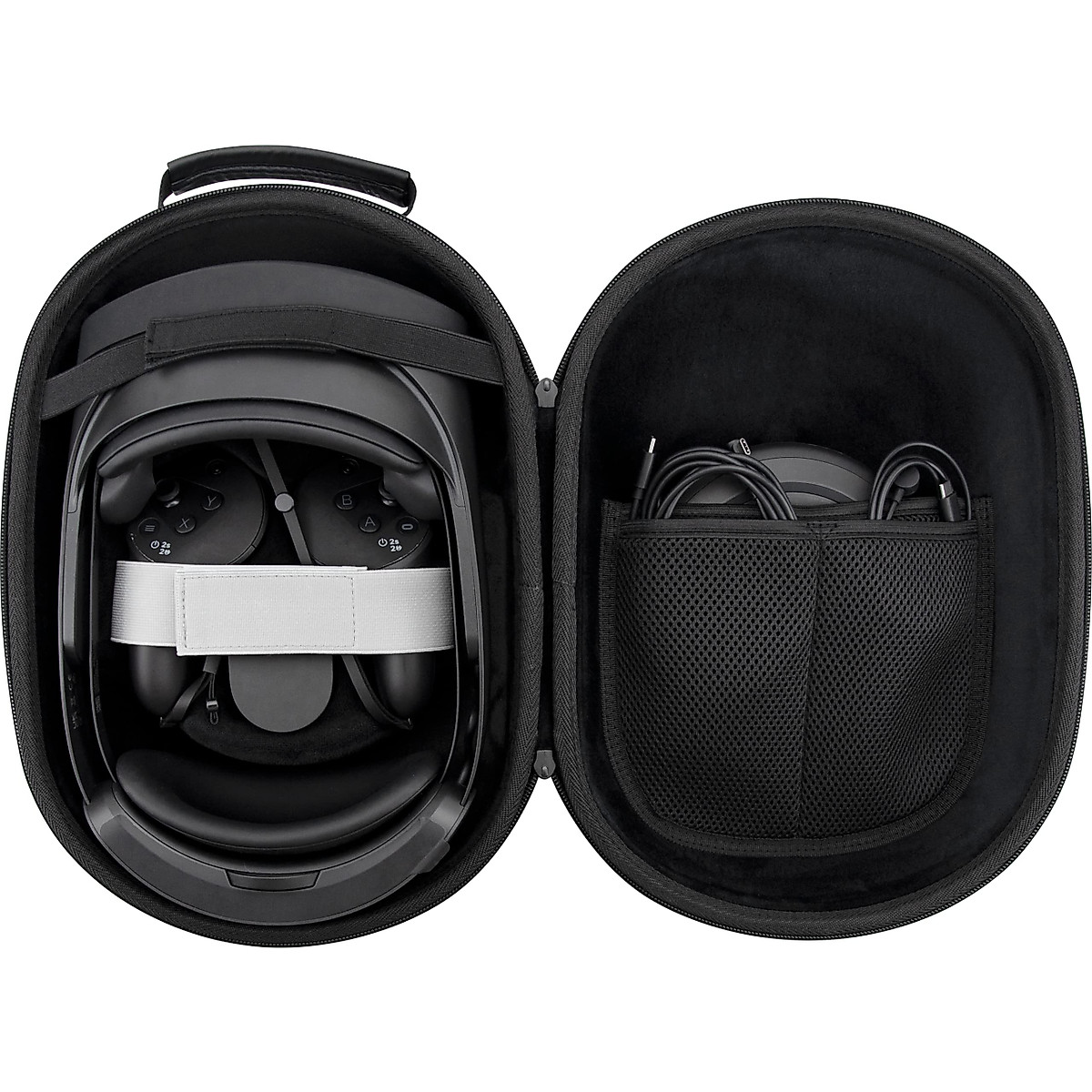 DChen For Quest Pro Case Hard EVA Travel Case Compatible with VR -Compatible with Quest VR Headset Strap & Gear Crate – VR Accessories – VR Sound – VR Cable Compatible…