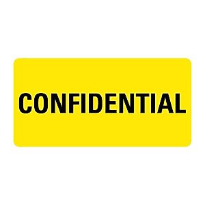 LabelValue CONFIDENTIAL Medical Records Labels LV-MRL4