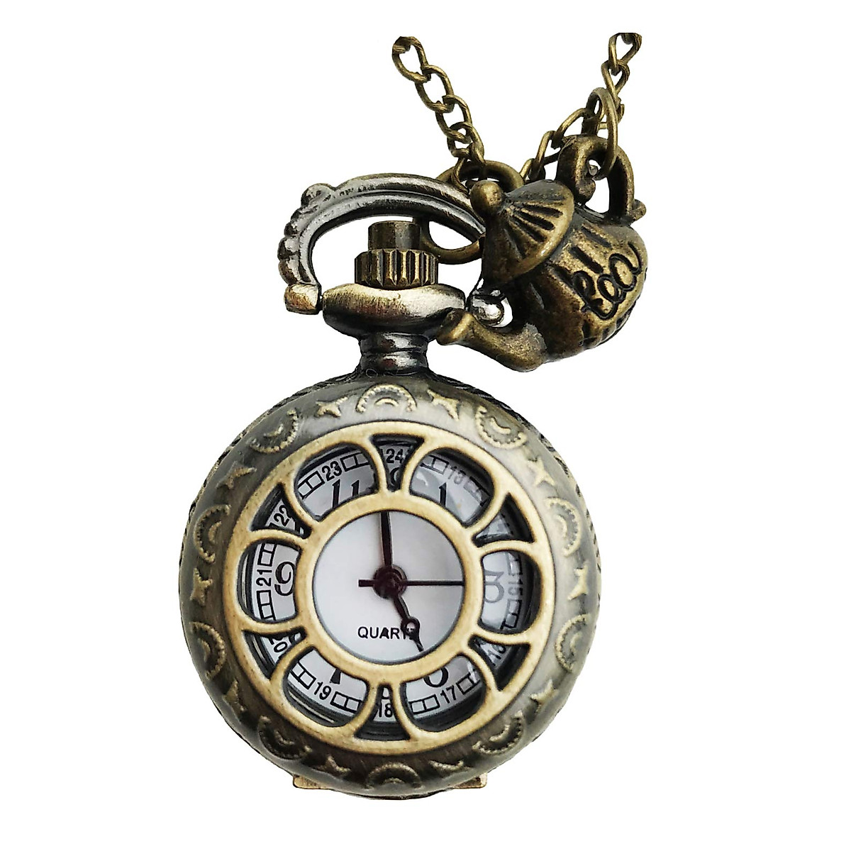 UMBRELLALABORATORY Alice in Wonderland Watch Necklace Jewelry Costume Gothic Lolita Accessories