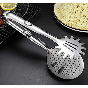 WOIWO 1PCS Stainless Steel Noodle Clamps/Noodle Clamps/Steak Clamps Food Clamps/Hollow-out Oil Filter Kitchen Multi-functional Gadget