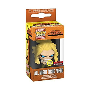 Funko My Hero Academia All Might (True Form) (GITD) Pocket Pop Keychain (AAA Anime Exclusive)