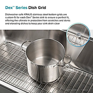 Kraus Stainless Steel BG3117 Bottom Grid for KD1US33B Kitchen Sink, 28 5/8" x 14 3/8" x 3/8"