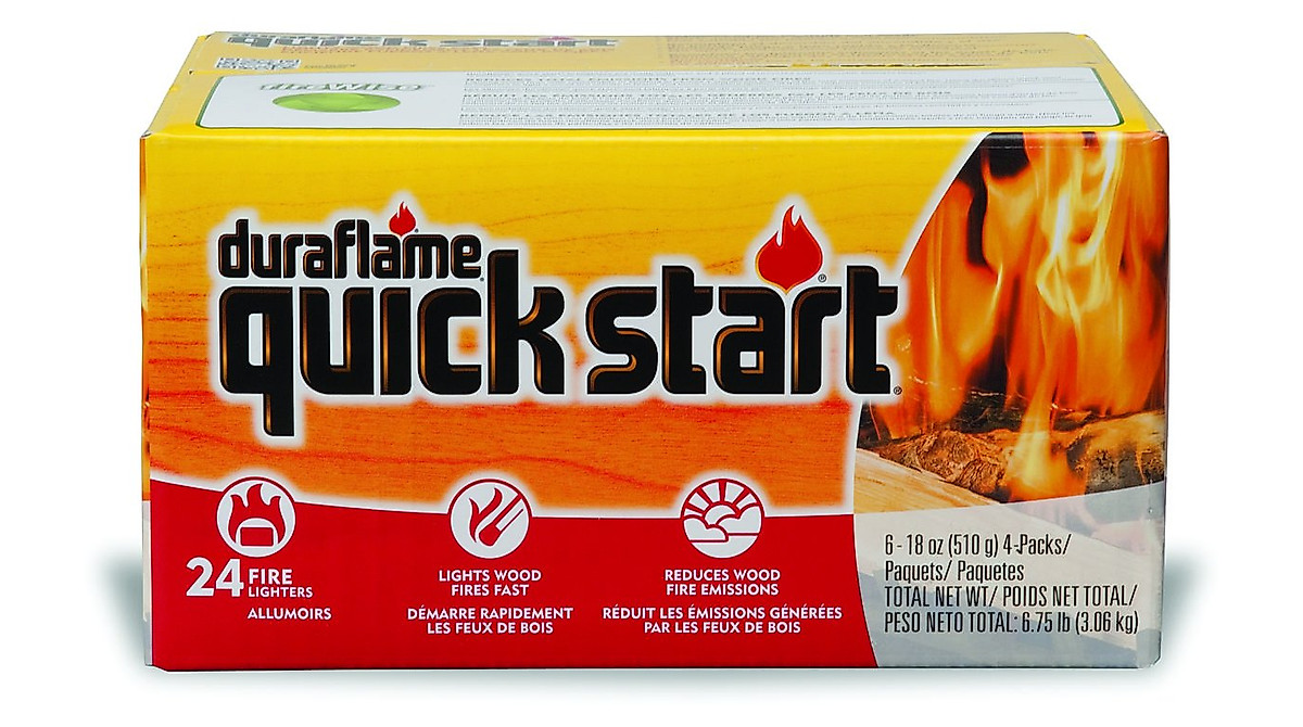 Duraflame Quickstart Firelighter - Pack of 6 for Easy Fires