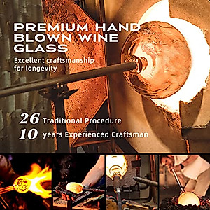 RorAem Whiskey Glasses - Forest Deer Whiskey Glasses Set of 2 - Handmade Unique Whiskey Gifts for Men Crystal Bourbon Glasses Rocks Glass Cabin Decor - Forest Animal Landscape