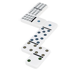 Spin Master Games, Cardinal Classics Double 15 Dominoes Set in Storage Tin, Classic Game, Christmas Gifts for Kids, Stocking Stuffers, for Ages 8+