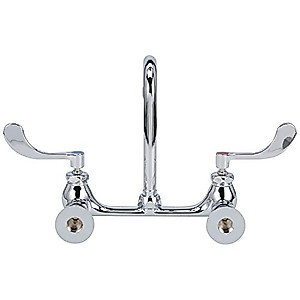 Zurn Z842A4-XL Sink Faucet with 3-1/2" Gooseneck and 4" Wrist Blade Handles.
