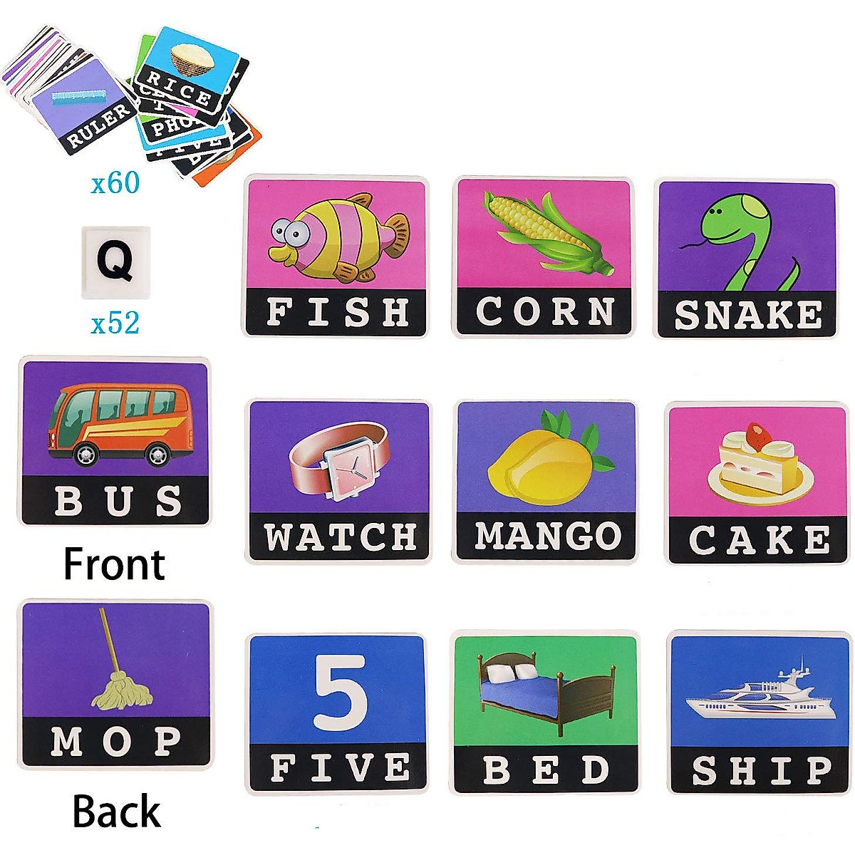 elecnewell Learn to Write Workbook, Numbers Letters Practicing Book Handwriting Educational Montessori Toy for Home Classroom Kindergarten Preschool Kids