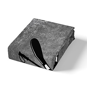 Ski Sheet Sets Twin Size Black Snowboard Grey Tie Dye Bedding Set 3Pcs for Kids Boys Girls Adult Room Decor Ski Sports Gaming Bed Sheet Skiing Lover Fashion Fitted + Flat Sheet,1 Pillowcase