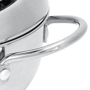Japanese Tempura Fryer Pot, 201 Stainless Steel 28cm Multifunctional Easy Japanese Fryer Pot for French Fries