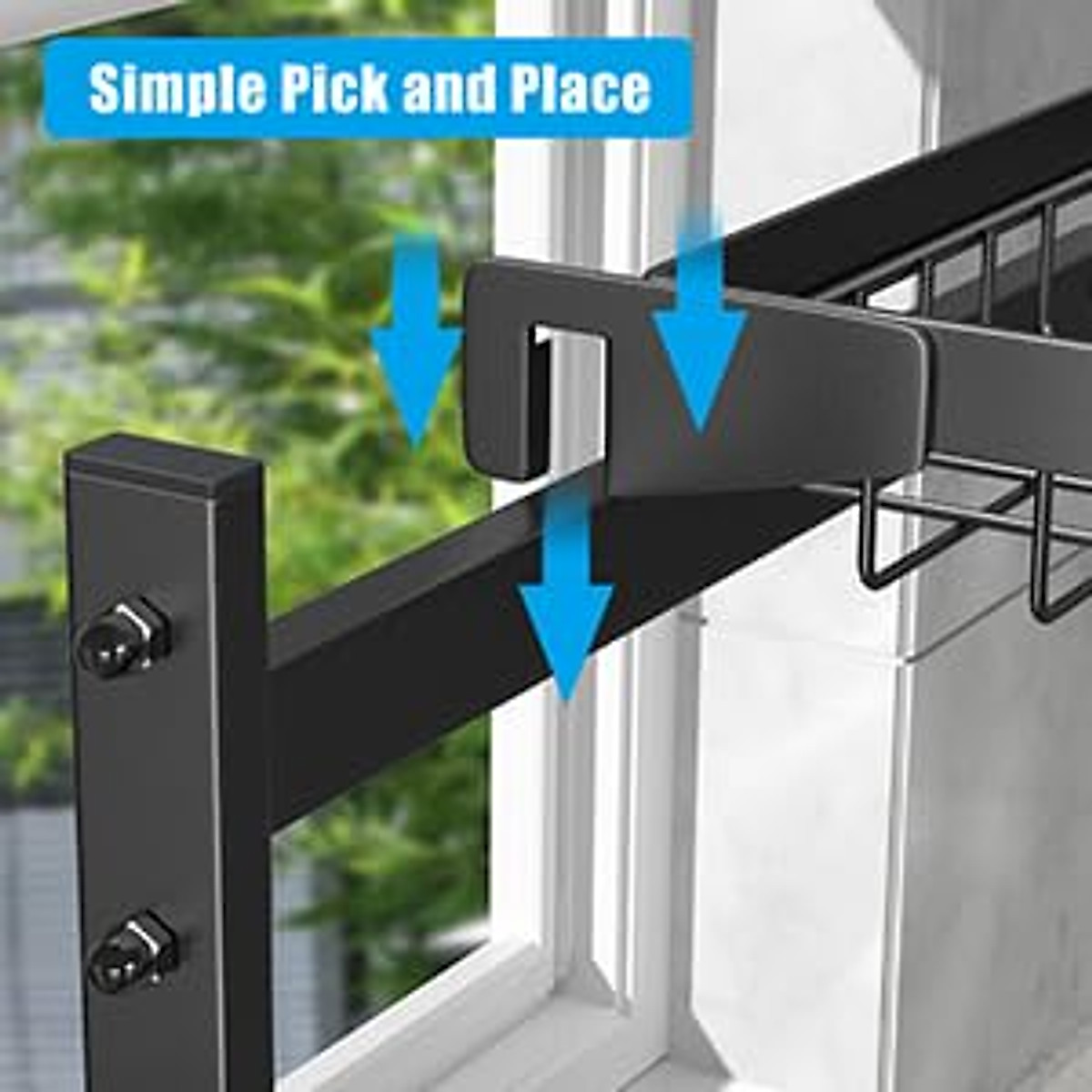 SNSLXH Four Baskets (one More Than Others) Large Sink Rack, 24.8"-35.4",Over The Sink Dish Drying Rack, Two-Tier Large Sink Rack for Kitchen, Retractable and Adjustable, Saving Kitchen Space