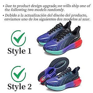 ONEMIX Breathable Men's Max Cushioned Walking Shoes with Arch Support for Plantar Fasciitis Flat Foot Pain Relief Air Lightweight Jogging Running Sneakers Shoes Non Slip Thick Sole,Purple,Size 11
