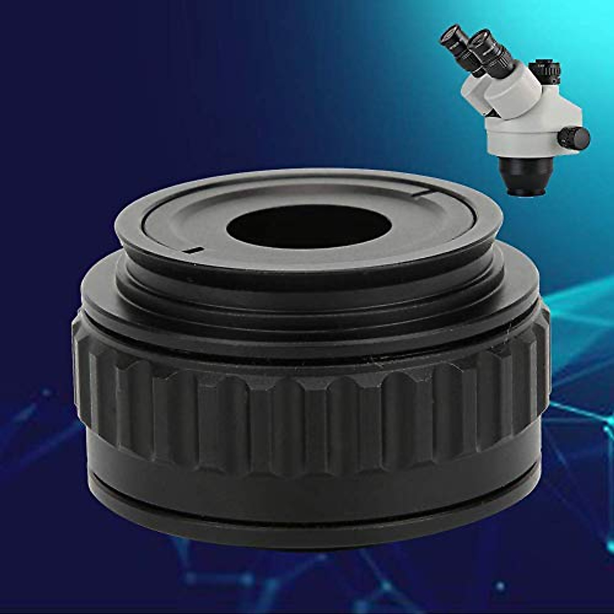 0.35X Microscope Adapter，CTV Microscope Lens Camera Interface Adapters，Mount Lens Adapter Microscope Accessory，for Trinocular Stereo Microscope