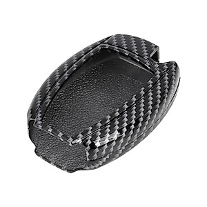 X AUTOHAUX TPU Car Smart Key Remote Flip Fob Cover Shell Protective Case for Mercedes-Benz ML350 Carbon Fiber Pattern