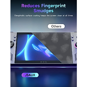 JSAUX ROG Ally Screen Protector 2-Pack, Anti Glare 9H Hardness Tempered Glass Screen Protector with Guiding Frame, 7 inch Anti-Scratch Screen Protector for ASUS ROG Ally/ASUS ROG Ally X 2024
