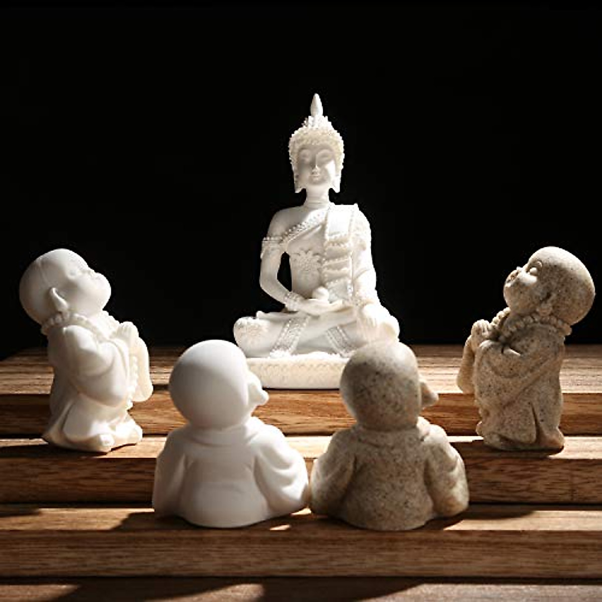 Carefree Fish Aquarium Decoration Minimalist Sandstone Buddha Fish Tank Decor Bring Home a Ray of Sunshine