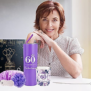 60th Birthday Tumbler, 60th Birthday Gifts for Women, 60 Birthday Gifts, Gifts for 60th Birthday Women, 60th Birthday Decorations, Happy 60th Birthday Gift, 60th Birthday Party Supplies