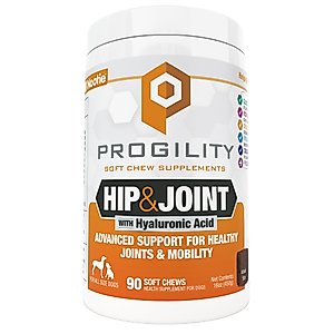 Nootie Progility Hip & Joint Supplement for Dogs, Dog Joint Support with Glucosamine and Chondroitin, 90 Count