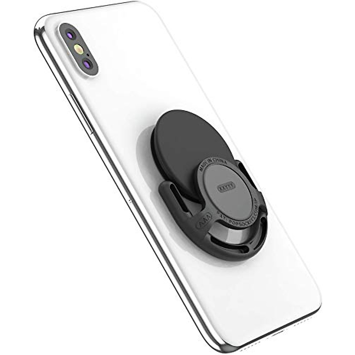 PopSockets: Collapsible Grip & Stand for Phones and Tablets - Black & Mount