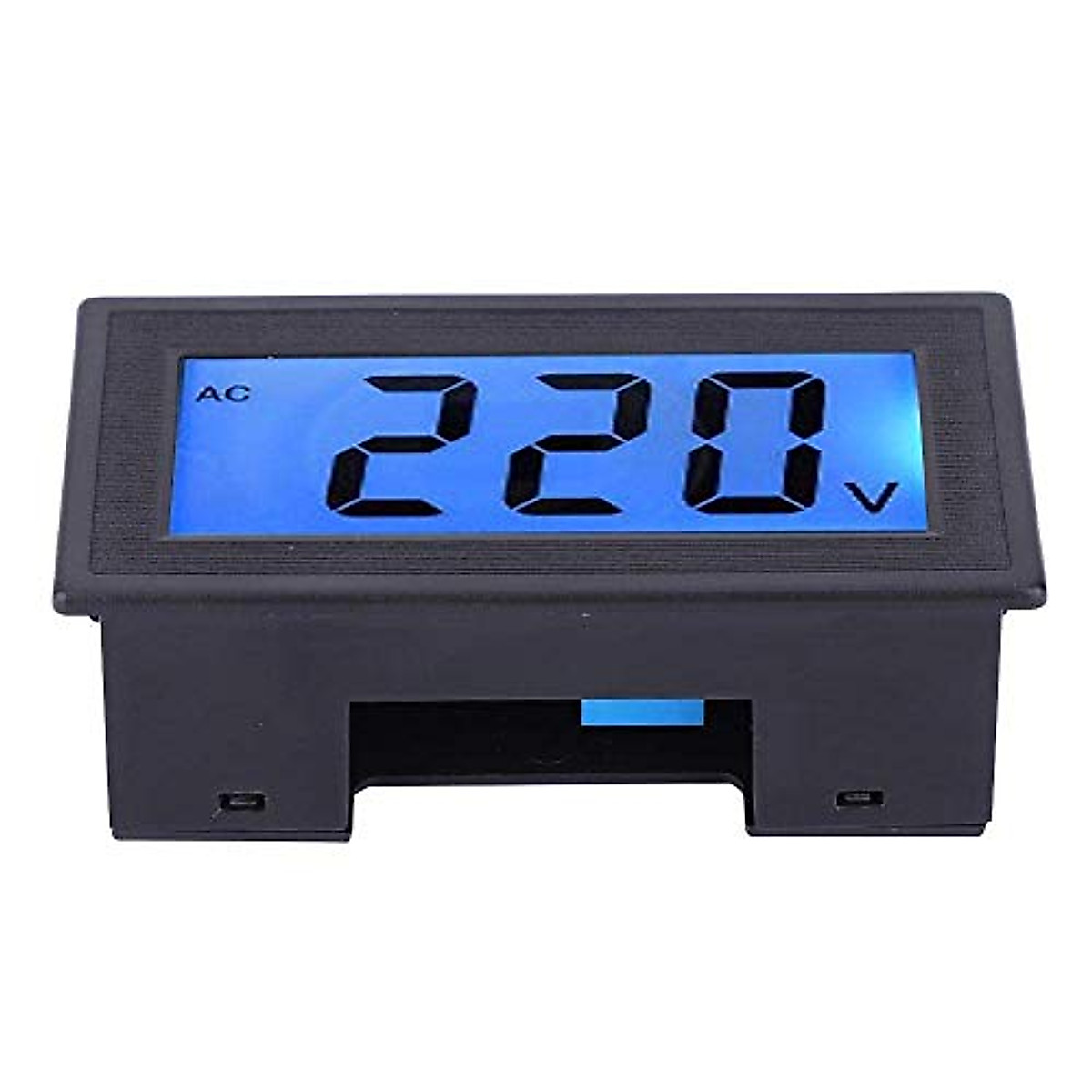 YB5135DB AC80-500V Two Wires Mini Digital Voltmeter Panel Two-Wire LCD Display Digital Volt Panel Meter Voltage Monitor Tester Gauge with Digital LCD Blue Backlight Display