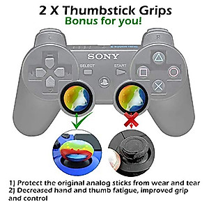 BATSOEASY 2 Pack 10ft PS3 Controller Charging Cable, USB 2.0 Type A to Mini B Cable Sync Cord for Sony Playstation 3 PS3/ PS3 Slim/PS Move Controllers, Cell Phones, Digital Cameras, TI-84 Plus CE etc