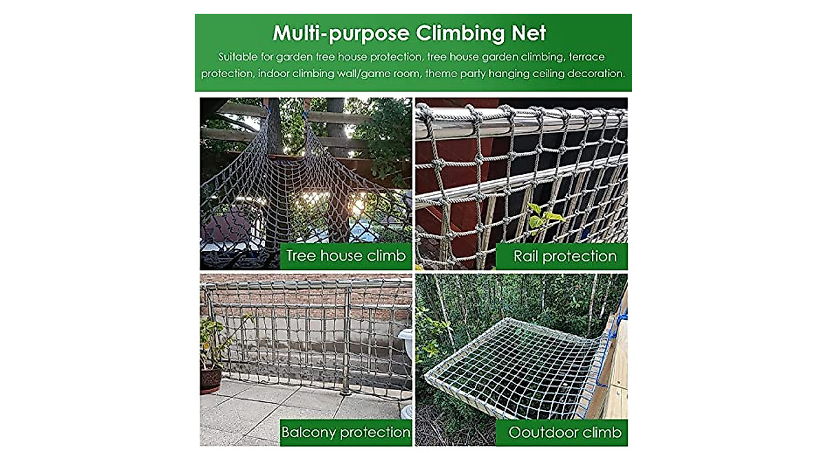 Durable Climbing Net for Kids & Adults - 880lbs Capacity