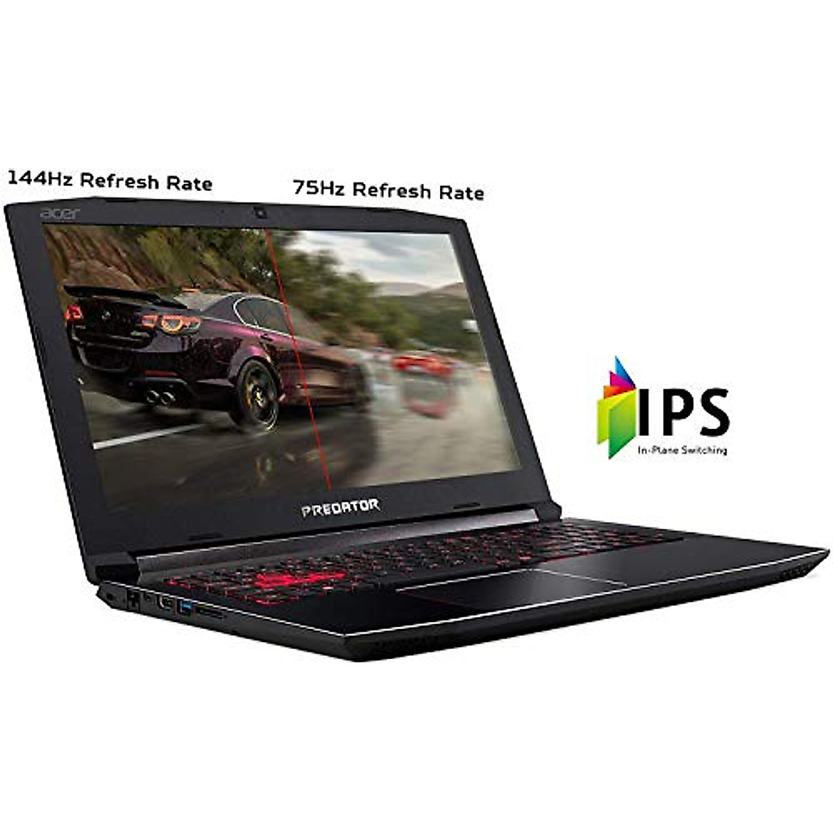 Acer Predator Helios 300 Gaming Laptop, 15.6in Full HD IPS Display Intel 6-Core i7-8750H, GeForce GTX 1060 6GB DDR5 16GB DDR4, 256GB NVMe SSD, PH315-51-78NP (Renewed)
