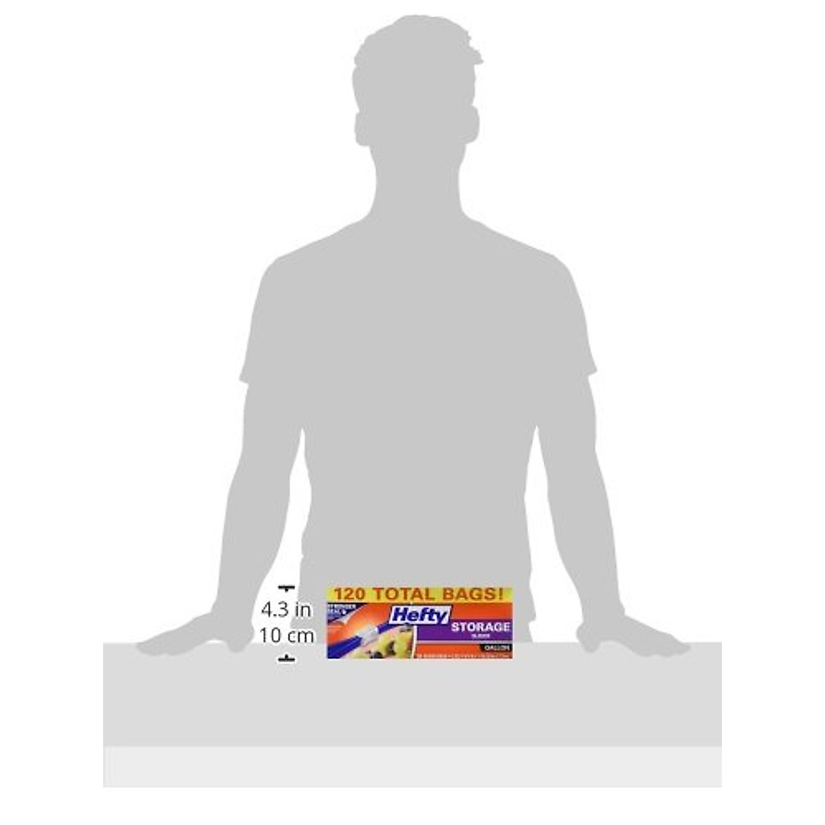 Hefty Slider Storage Bags, Gallon Size, 30 Count (Pack of 4), 120 Total