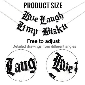 Live Laugh Limp Bizkit Old English Goth Banner, Gothic Blackletter Party Garland, Emo Banner, Emo Decor, Goth Decor, Funny Garland, Birthday (Live Laugh Limp Bizkit)