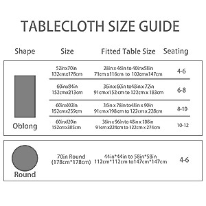 Hexagram Fall Tablecloth Round, Thanksgiving Tablecloth 70 Round inch, Jacquard Rust Maple and Fall Leaves Fabric Kitchen Table Decorations for Home