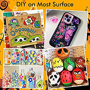 Shuttle Art 36 Colors Dual Tip Acrylic Paint Markers, Brush Tip and Fine Tip Acrylic Paint Pens for Rock Painting, Ceramic, Wood, Canvas, Plastic, Glass, Stone, Calligraphy, Card Making, DIY Crafts