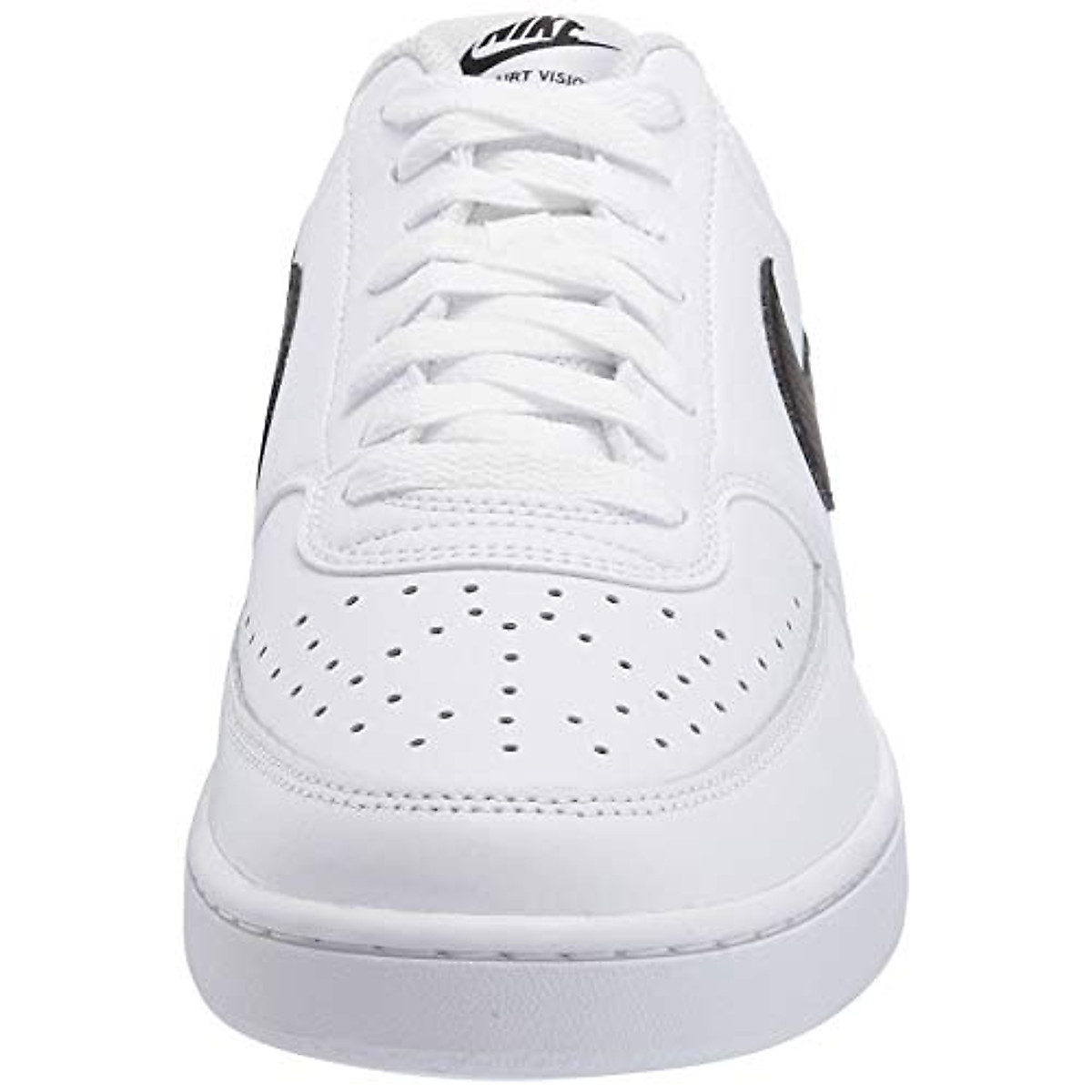 Nike Men's Court Vision Low Sneaker, White/Blackwhite, 10.5 Regular US