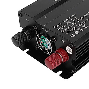 Suuonee Car Power Converter, 4000W DC 12V to AC 220V LCD Display Pure Sine Wave USB Power Inverter Converter