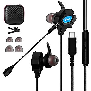ACAGET Gaming Earbuds, USB C Headphones Wired in Ear Game Headset