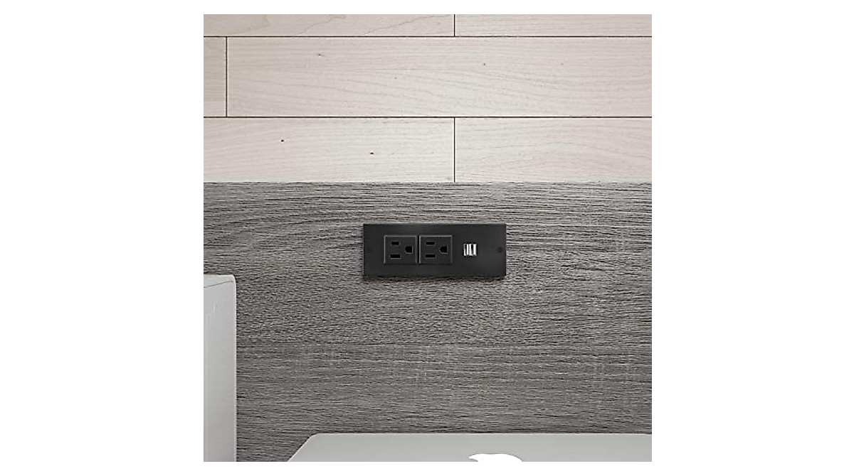 DAR CORE Gaming L-Desk with Power & Storage