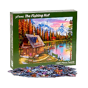 Vermont Christmas Company The Fishing Hut Jigsaw Puzzle 1000 Piece