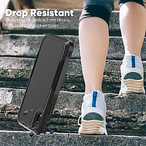 MAXCURY Black Case Designed for iPhone XR Phone, Slim Full Body Protection 2 in 1 Heavy Duty Shock Absorption Case Cover for iPhone XR 6.1 inch Not Built in Screen Protector (Black)