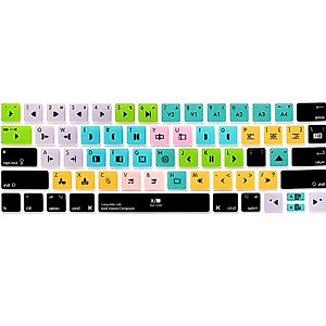 Avid Media Composer Shortcuts Keyboard Cover for MacBook Pro 13 M1 M2, Pro 14/16 M1 Pro/Max M2 Pro MacBook Pro 13 15 Touch Bar 2016-2024
